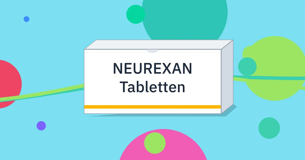 Symbolbild: Packung mit der Aufschrift NEUREXAN Tabletten (PZN 04115272) – Verfügbarkeit und Bezug in Apotheken in Frankfurt am Main