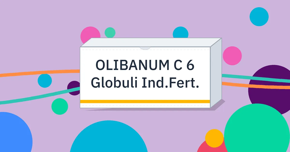 Symbolbild: Packung mit der Aufschrift OLIBANUM C 6 Globuli Ind.Fert. (PZN 17689253) – Verfügbarkeit und Bezug in Apotheken in Frankfurt am Main
