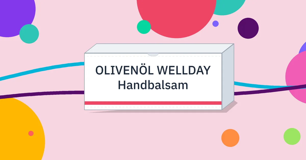 Symbolbild: Packung mit der Aufschrift OLIVENÖL WELLDAY Handbalsam (PZN 02918966) – Verfügbarkeit und Bezug in Apotheken in Frankfurt am Main