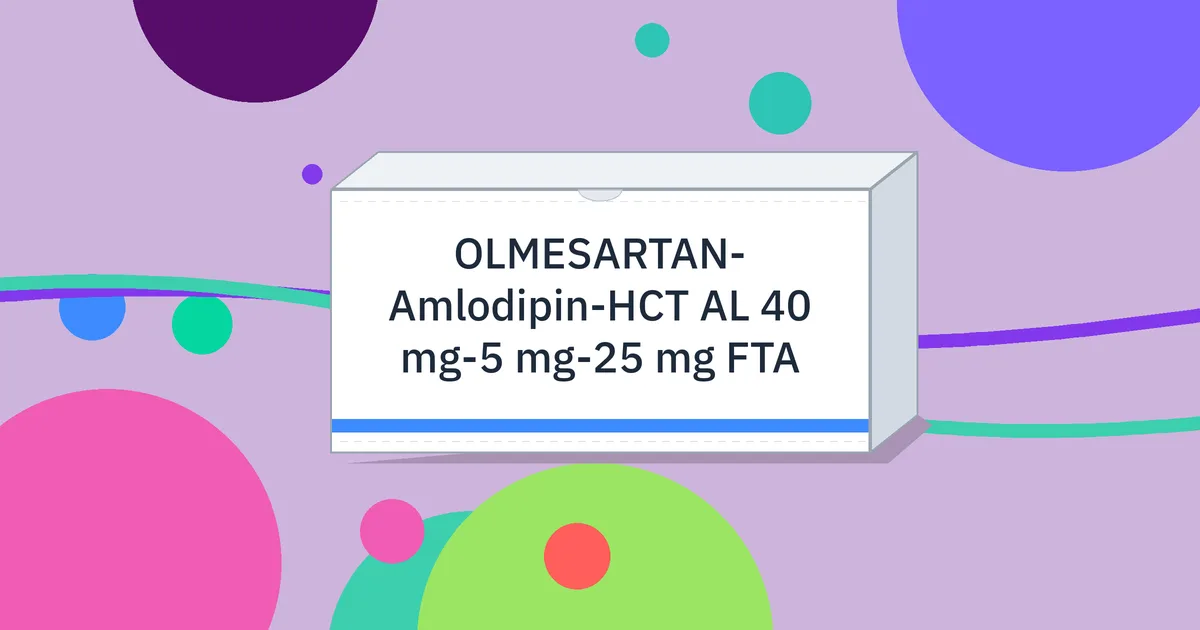 Symbolbild: Packung mit der Aufschrift OLMESARTAN-Amlodipin-HCT AL 40 mg-5 mg-25 mg FTA (PZN 16736157) – Verfügbarkeit und Bezug in Apotheken in Frankfurt am Main