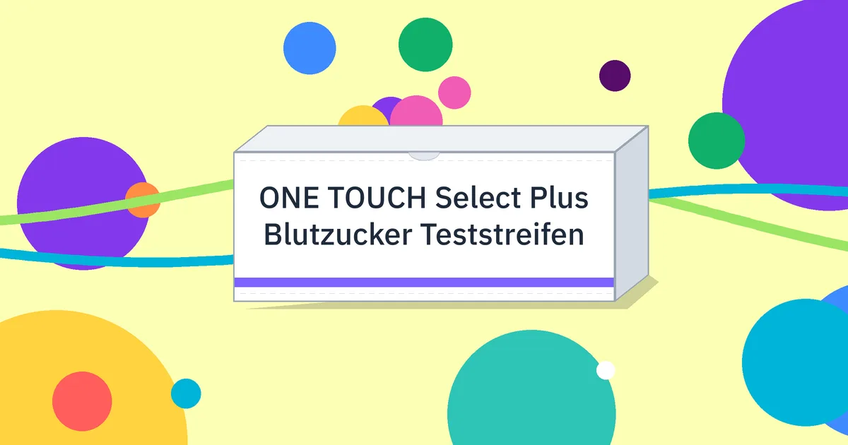 Symbolbild: Packung mit der Aufschrift ONE TOUCH Select Plus Blutzucker Teststreifen (PZN 13915161) – Verfügbarkeit und Bezug in Apotheken in Frankfurt am Main