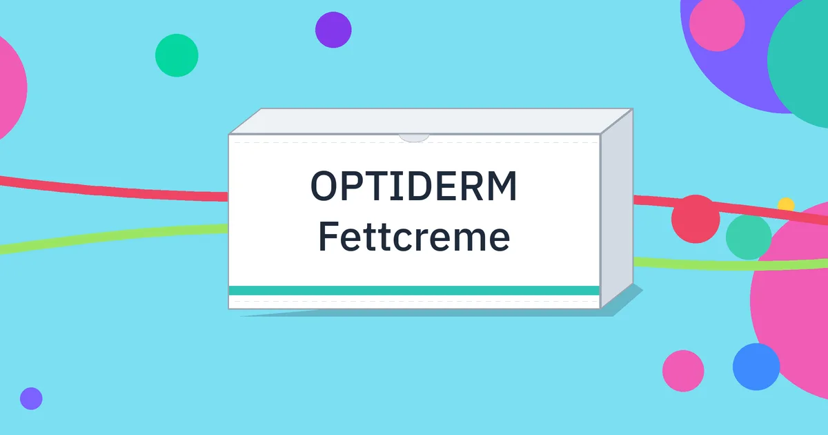 Symbolbild: Packung mit der Aufschrift OPTIDERM Fettcreme (PZN 00789677) – Verfügbarkeit und Bezug in Apotheken in Frankfurt am Main