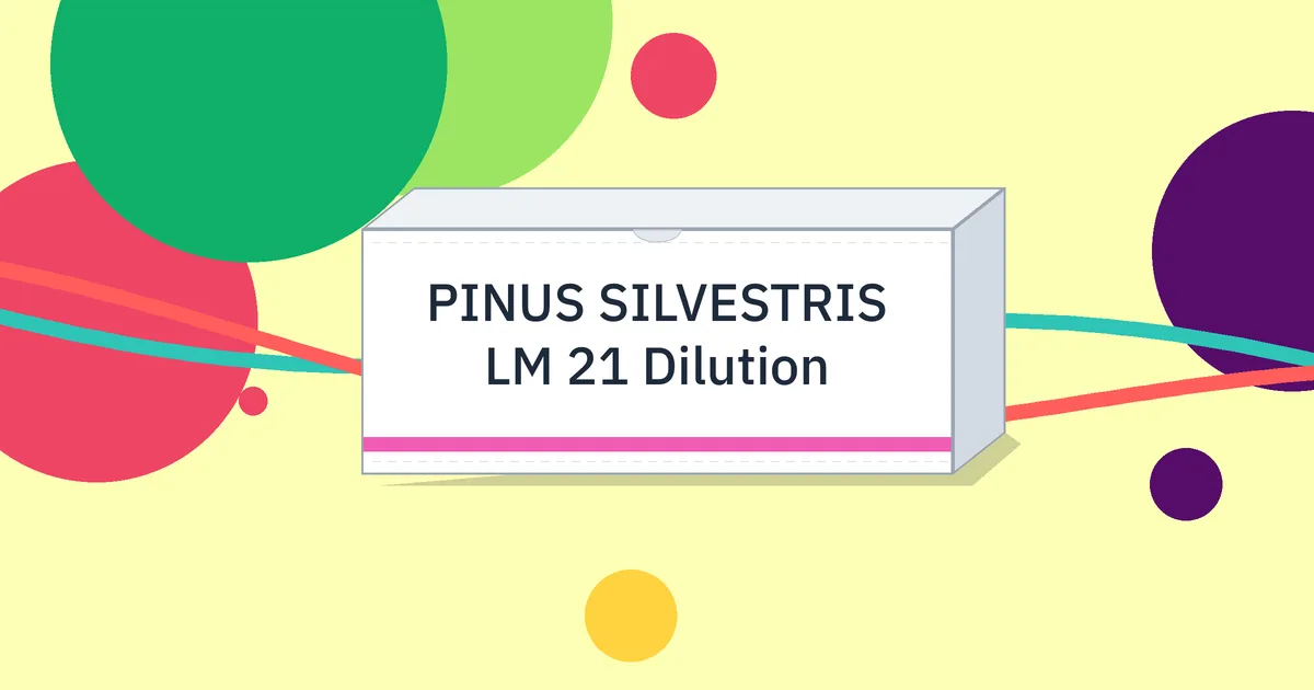 Symbolbild: Packung mit der Aufschrift PINUS SILVESTRIS LM 21 Dilution (PZN 13643047) – Verfügbarkeit und Bezug in Apotheken in Frankfurt am Main
