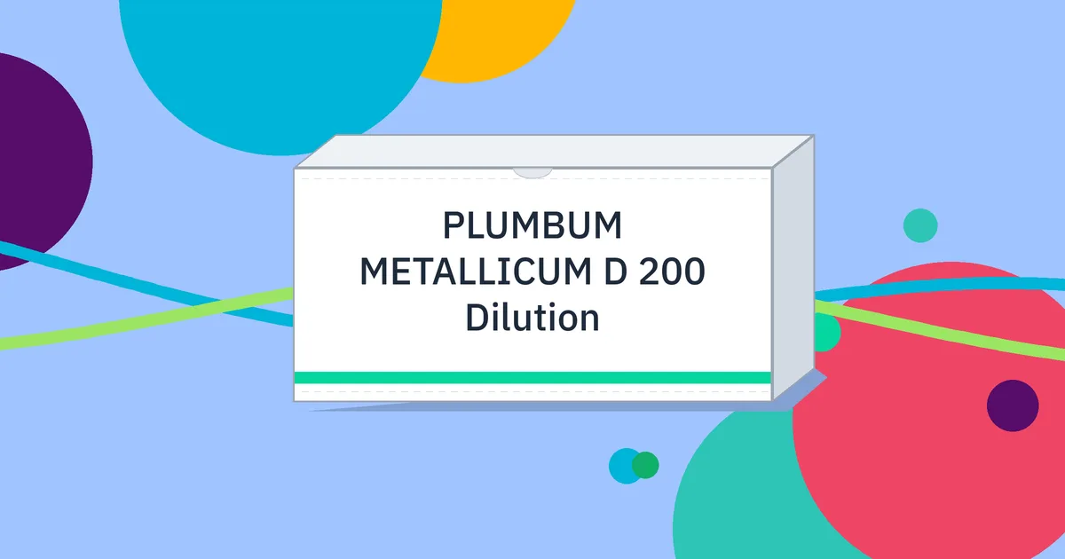 Symbolbild: Packung mit der Aufschrift PLUMBUM METALLICUM D 200 Dilution (PZN 07177724) – Verfügbarkeit und Bezug in Apotheken in Frankfurt am Main