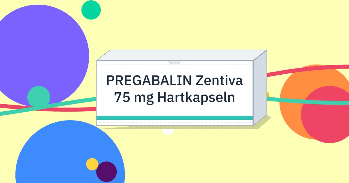 Symbolbild: Packung mit der Aufschrift PREGABALIN Zentiva 75 mg Hartkapseln (PZN 16321249) – Verfügbarkeit und Bezug in Apotheken in Frankfurt am Main
