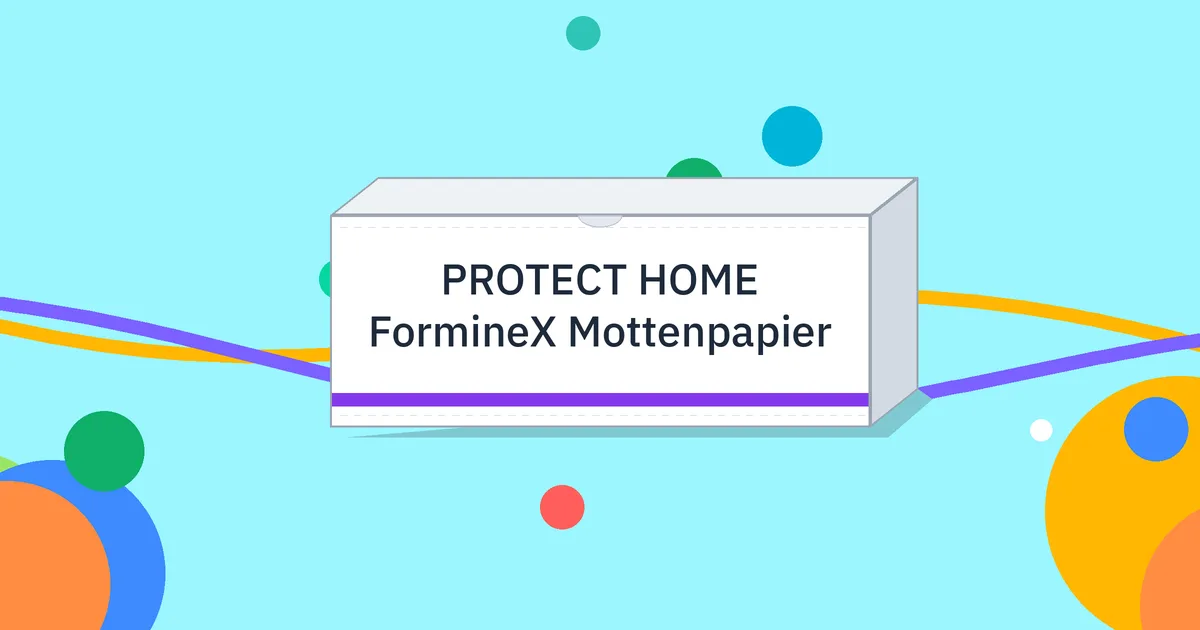 Symbolbild: Packung mit der Aufschrift PROTECT HOME FormineX Mottenpapier (PZN 14362072) – Verfügbarkeit und Bezug in Apotheken in Frankfurt am Main