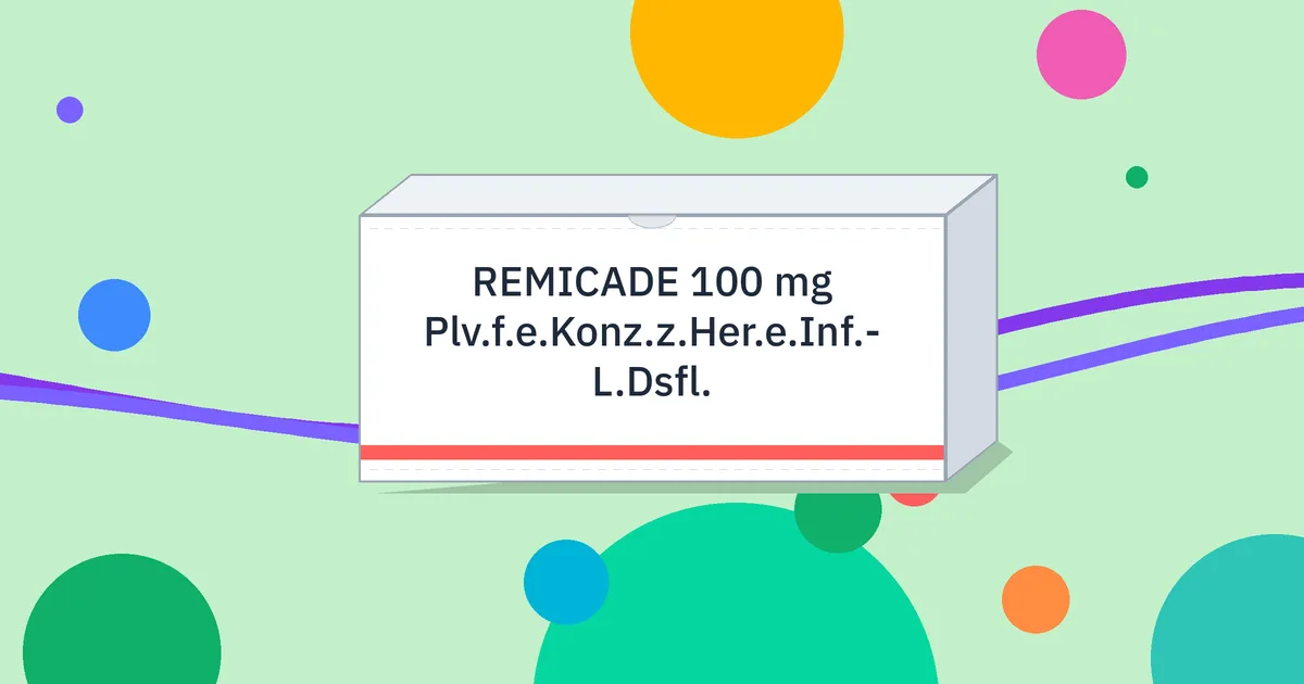Symbolbild: Packung mit der Aufschrift REMICADE 100 mg Plv.f.e.Konz.z.Her.e.Inf.-L.Dsfl. (PZN 15433911) – Verfügbarkeit und Bezug in Apotheken in Frankfurt am Main