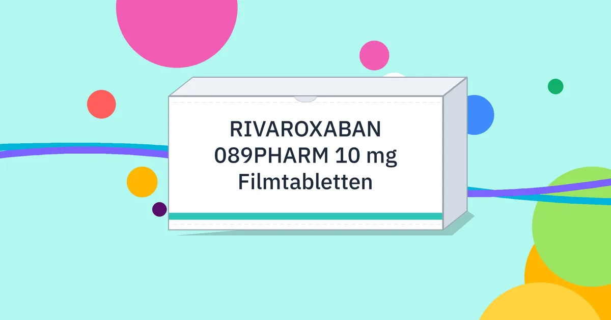 Symbolbild: Packung mit der Aufschrift RIVAROXABAN 089PHARM 10 mg Filmtabletten (PZN 18793053) – Verfügbarkeit und Bezug in Apotheken in Frankfurt am Main