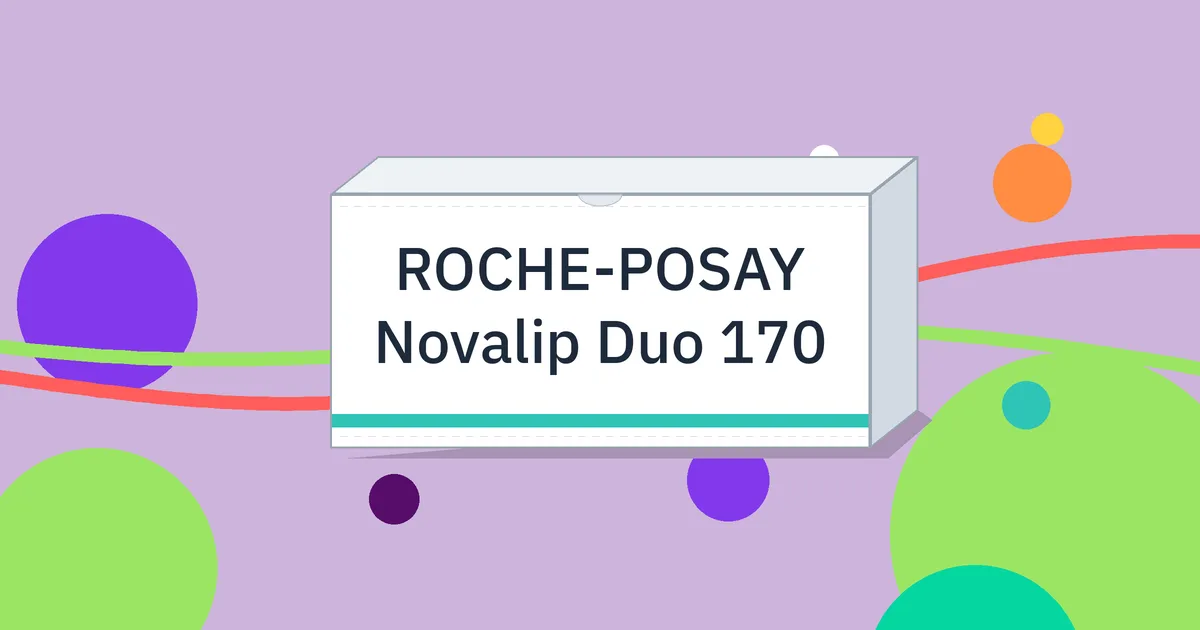 Symbolbild: Packung mit der Aufschrift ROCHE-POSAY Novalip Duo 170 (PZN 09394006) – Verfügbarkeit und Bezug in Apotheken in Frankfurt am Main