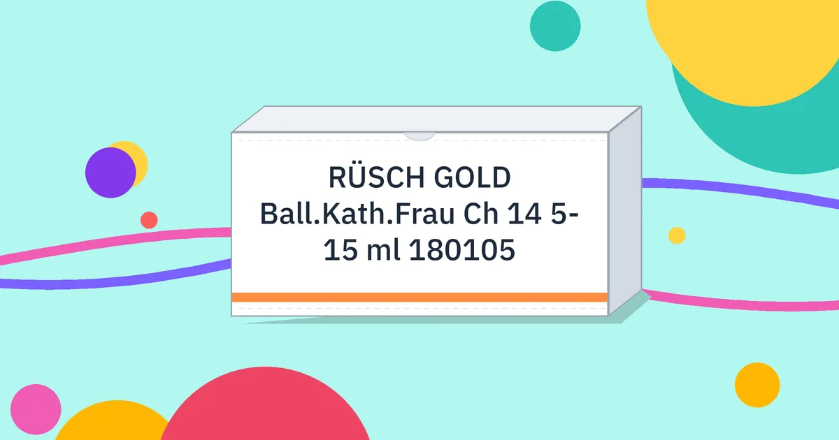 Symbolbild: Packung mit der Aufschrift RÜSCH GOLD Ball.Kath.Frau Ch 14 5-15 ml 180105 (PZN 03091368) – Verfügbarkeit und Bezug in Apotheken in Frankfurt am Main