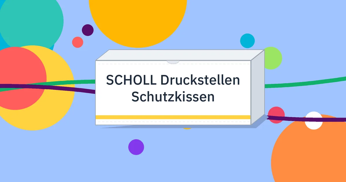 Symbolbild: Packung mit der Aufschrift SCHOLL Druckstellen Schutzkissen (PZN 20613963) – Verfügbarkeit und Bezug in Apotheken in Frankfurt am Main