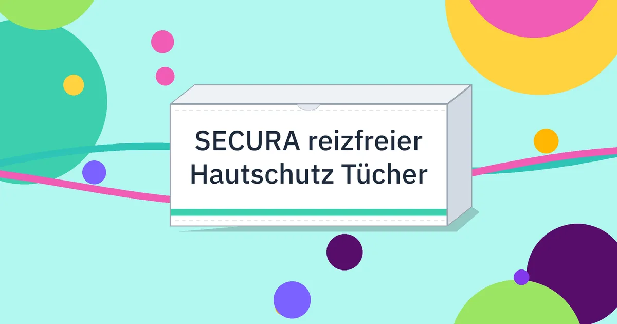 Symbolbild: Packung mit der Aufschrift SECURA reizfreier Hautschutz Tücher (PZN 12554583) – Verfügbarkeit und Bezug in Apotheken in Frankfurt am Main