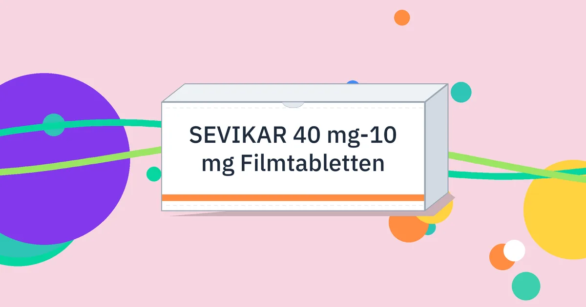 Symbolbild: Packung mit der Aufschrift SEVIKAR 40 mg-10 mg Filmtabletten (PZN 07770238) – Verfügbarkeit und Bezug in Apotheken in Frankfurt am Main