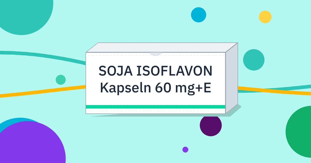 Symbolbild: Packung mit der Aufschrift SOJA ISOFLAVON Kapseln 60 mg+E (PZN 01055374) – Verfügbarkeit und Bezug in Apotheken in Frankfurt am Main