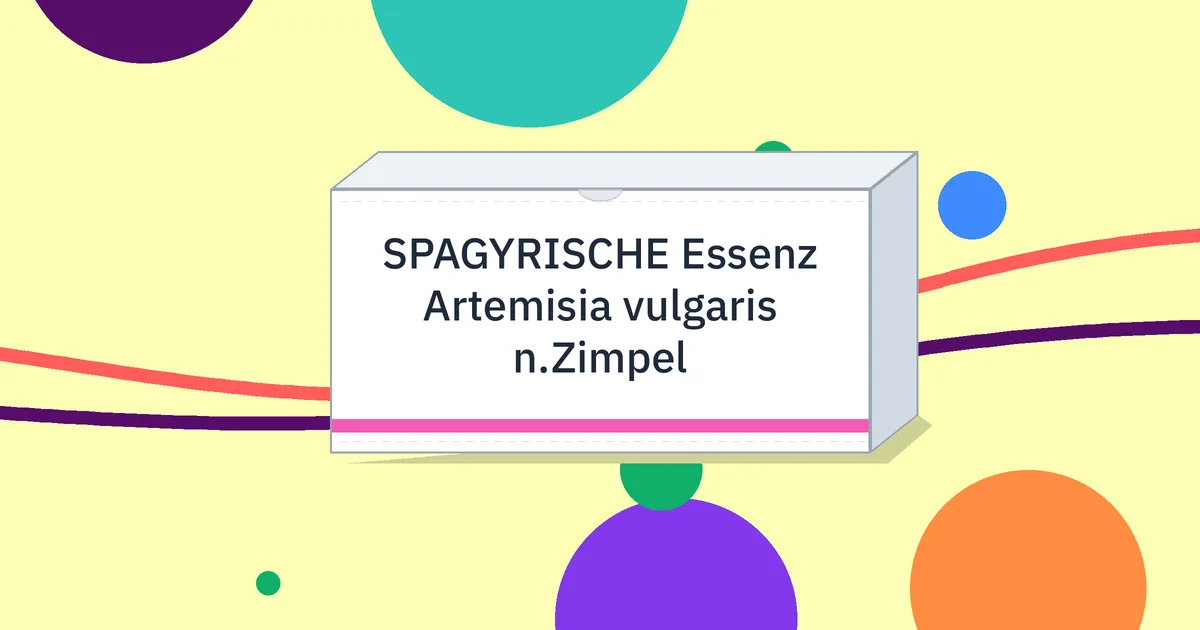 Symbolbild: Packung mit der Aufschrift SPAGYRISCHE Essenz Artemisia vulgaris n.Zimpel (PZN 00915751) – Verfügbarkeit und Bezug in Apotheken in Frankfurt am Main