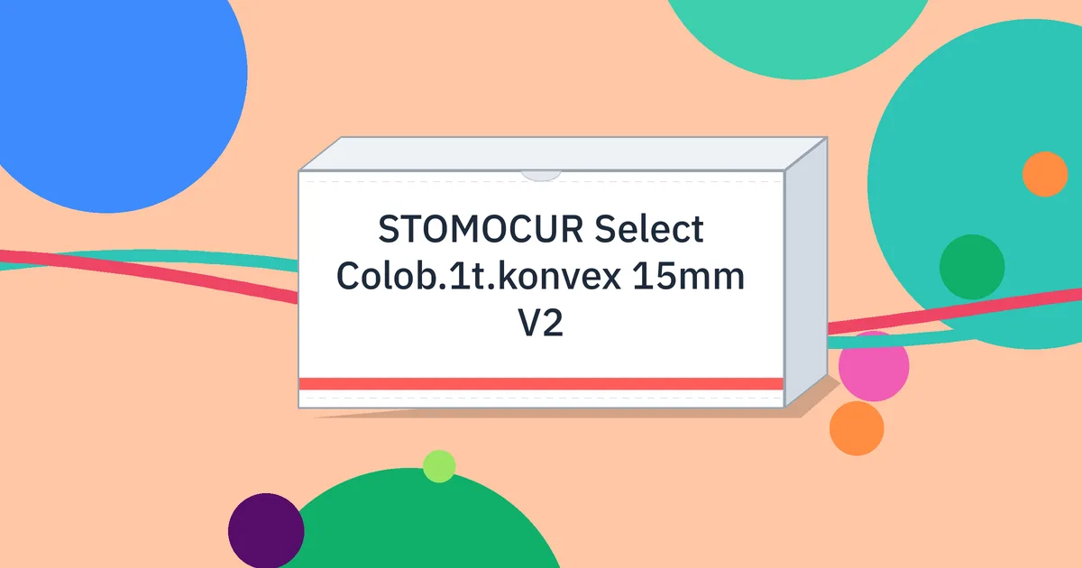 Symbolbild: Packung mit der Aufschrift STOMOCUR Select Colob.1t.konvex 15mm V2 (PZN 18172919) – Verfügbarkeit und Bezug in Apotheken in Frankfurt am Main