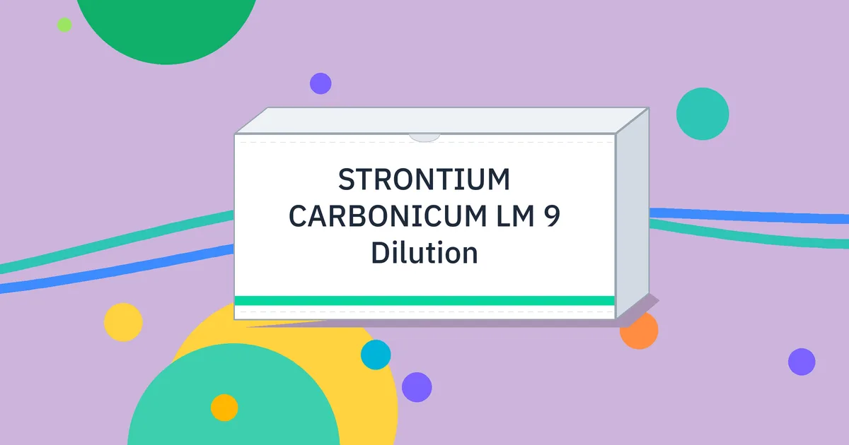 Symbolbild: Packung mit der Aufschrift STRONTIUM CARBONICUM LM 9 Dilution (PZN 09649564) – Verfügbarkeit und Bezug in Apotheken in Frankfurt am Main