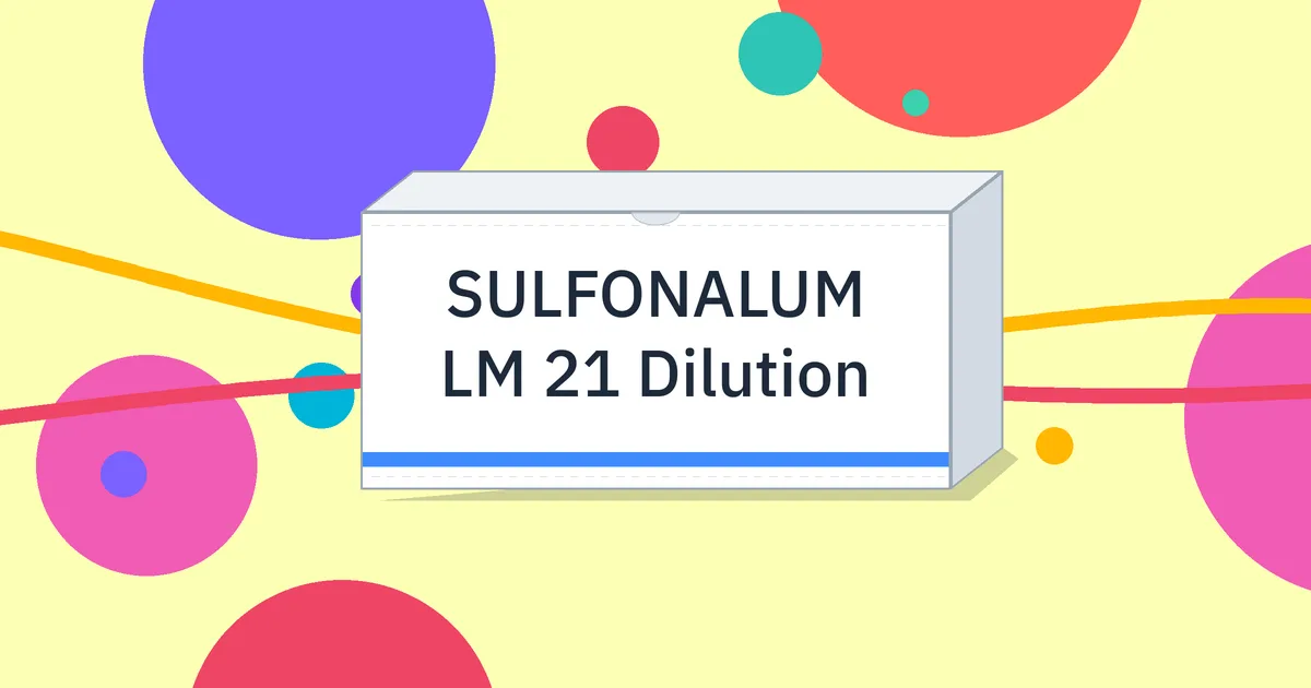 Symbolbild: Packung mit der Aufschrift SULFONALUM LM 21 Dilution (PZN 13209641) – Verfügbarkeit und Bezug in Apotheken in Frankfurt am Main