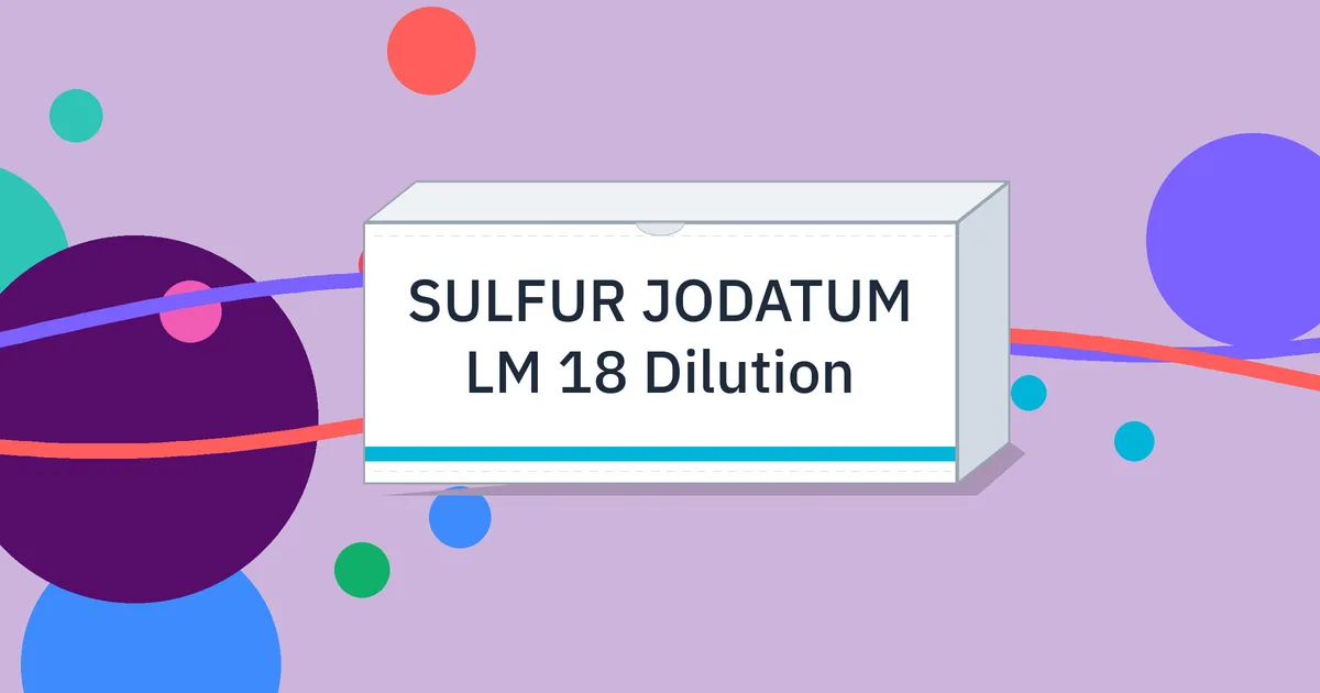 Symbolbild: Packung mit der Aufschrift SULFUR JODATUM LM 18 Dilution (PZN 03502699) – Verfügbarkeit und Bezug in Apotheken in Frankfurt am Main