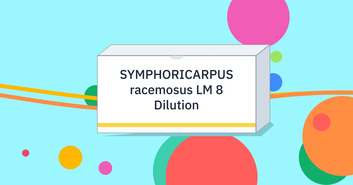 Symbolbild: Packung mit der Aufschrift SYMPHORICARPUS racemosus LM 8 Dilution (PZN 13211201) – Verfügbarkeit und Bezug in Apotheken in Frankfurt am Main