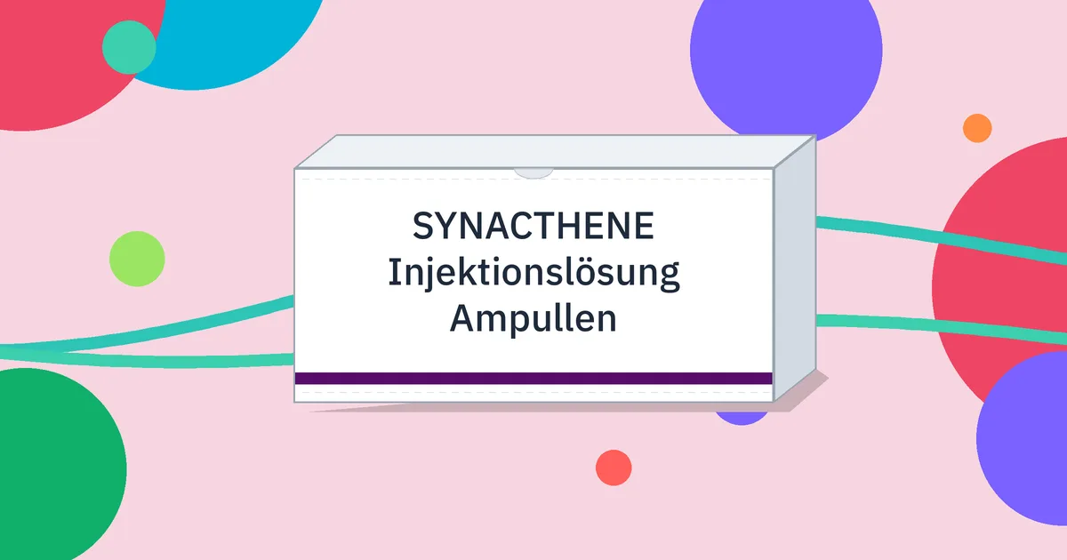 Symbolbild: Packung mit der Aufschrift SYNACTHENE Injektionslösung Ampullen (PZN 00667595) – Verfügbarkeit und Bezug in Apotheken in Frankfurt am Main