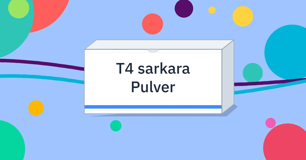 Symbolbild: Packung mit der Aufschrift T4 sarkara Pulver (PZN 16579031) – Verfügbarkeit und Bezug in Apotheken in Frankfurt am Main