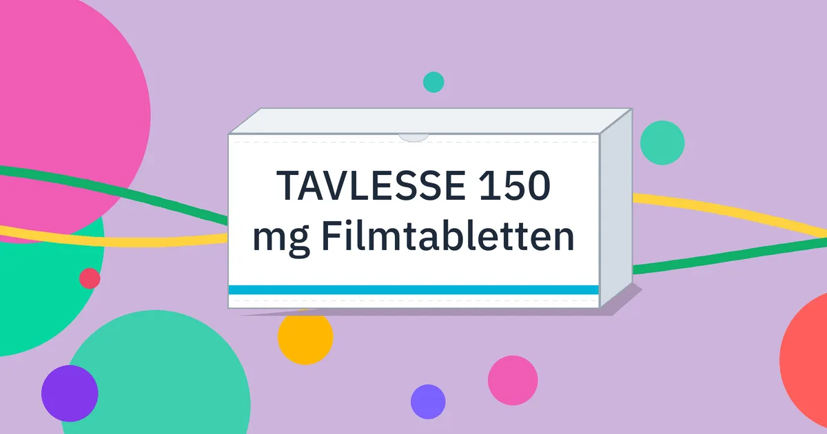 Symbolbild: Packung mit der Aufschrift TAVLESSE 150 mg Filmtabletten (PZN 17936898) – Verfügbarkeit und Bezug in Apotheken in Frankfurt am Main
