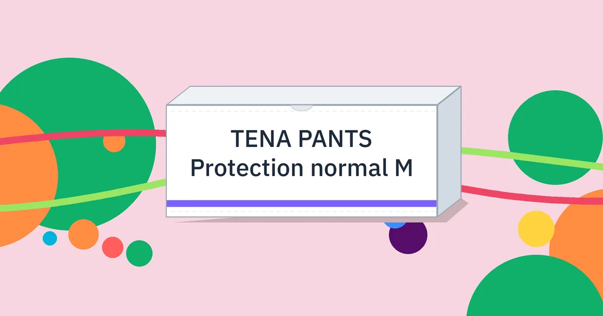 Symbolbild: Packung mit der Aufschrift TENA PANTS Protection normal M (PZN 19296977) – Verfügbarkeit und Bezug in Apotheken in Frankfurt am Main