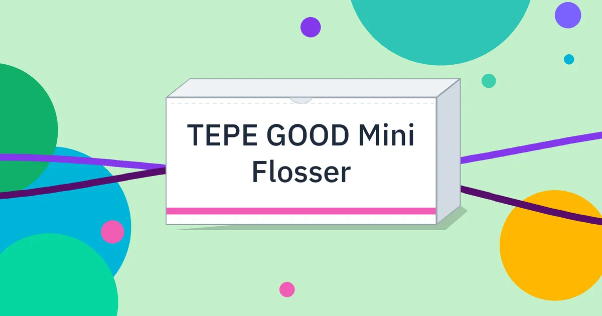 Symbolbild: Packung mit der Aufschrift TEPE GOOD Mini Flosser (PZN 15400455) – Verfügbarkeit und Bezug in Apotheken in Frankfurt am Main