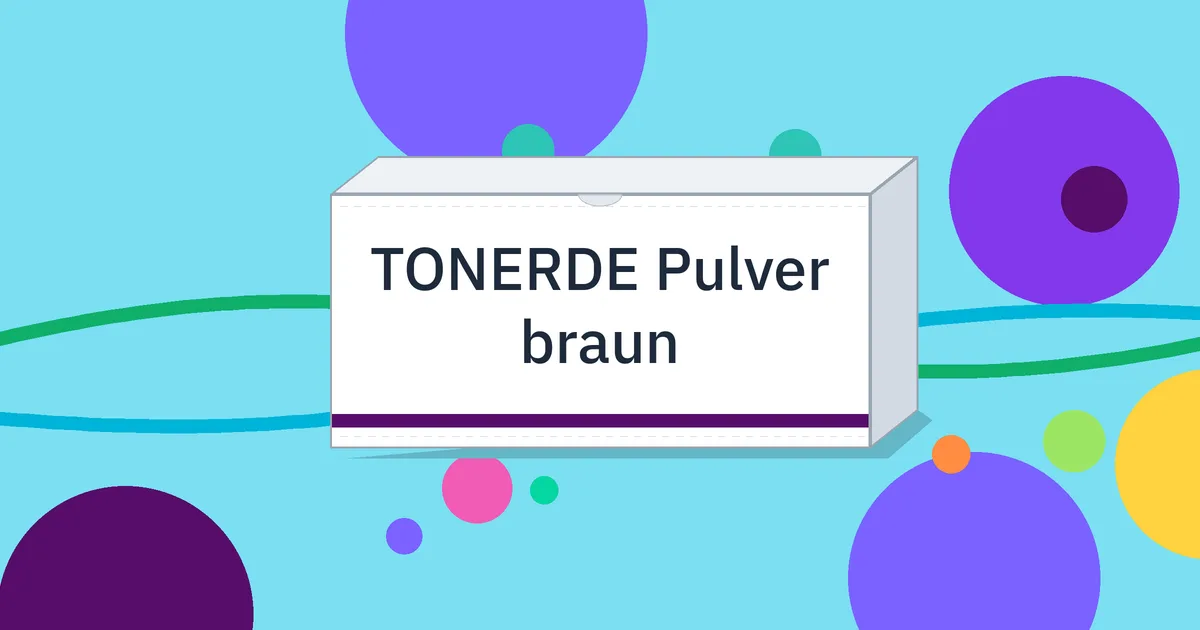 Symbolbild: Packung mit der Aufschrift TONERDE Pulver braun (PZN 17550348) – Verfügbarkeit und Bezug in Apotheken in Frankfurt am Main
