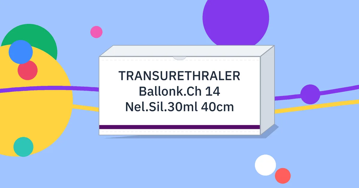 Symbolbild: Packung mit der Aufschrift TRANSURETHRALER Ballonk.Ch 14 Nel.Sil.30ml 40cm (PZN 04210697) – Verfügbarkeit und Bezug in Apotheken in Frankfurt am Main