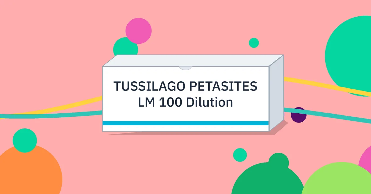 Symbolbild: Packung mit der Aufschrift TUSSILAGO PETASITES LM 100 Dilution (PZN 13254618) – Verfügbarkeit und Bezug in Apotheken in Frankfurt am Main