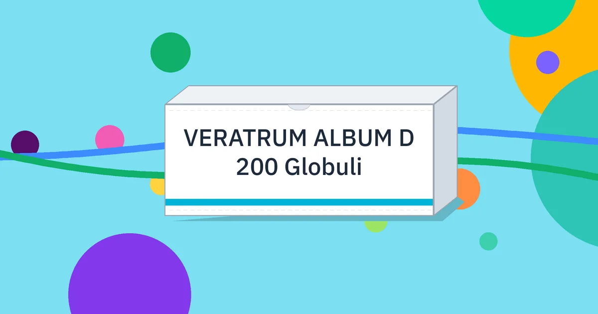 Symbolbild: Packung mit der Aufschrift VERATRUM ALBUM D 200 Globuli (PZN 15330602) – Verfügbarkeit und Bezug in Apotheken in Frankfurt am Main