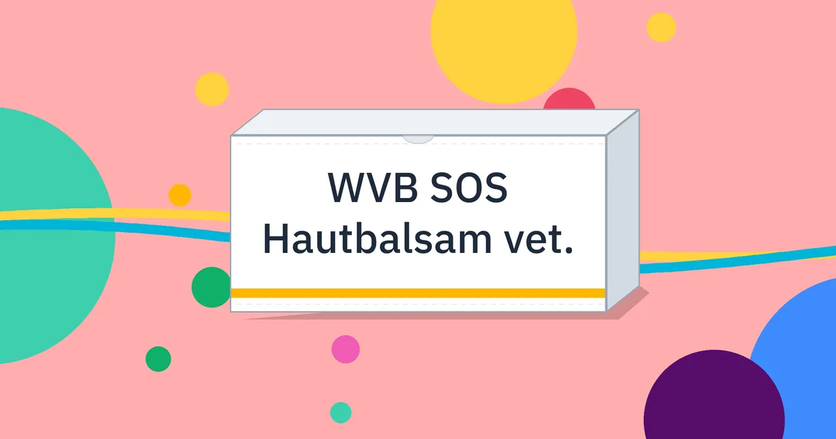 Symbolbild: Packung mit der Aufschrift WVB SOS Hautbalsam vet. (PZN 19139634) – Verfügbarkeit und Bezug in Apotheken in Frankfurt am Main