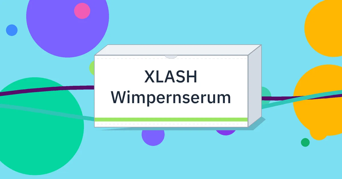 Symbolbild: Packung mit der Aufschrift XLASH Wimpernserum (PZN 18080198) – Verfügbarkeit und Bezug in Apotheken in Frankfurt am Main