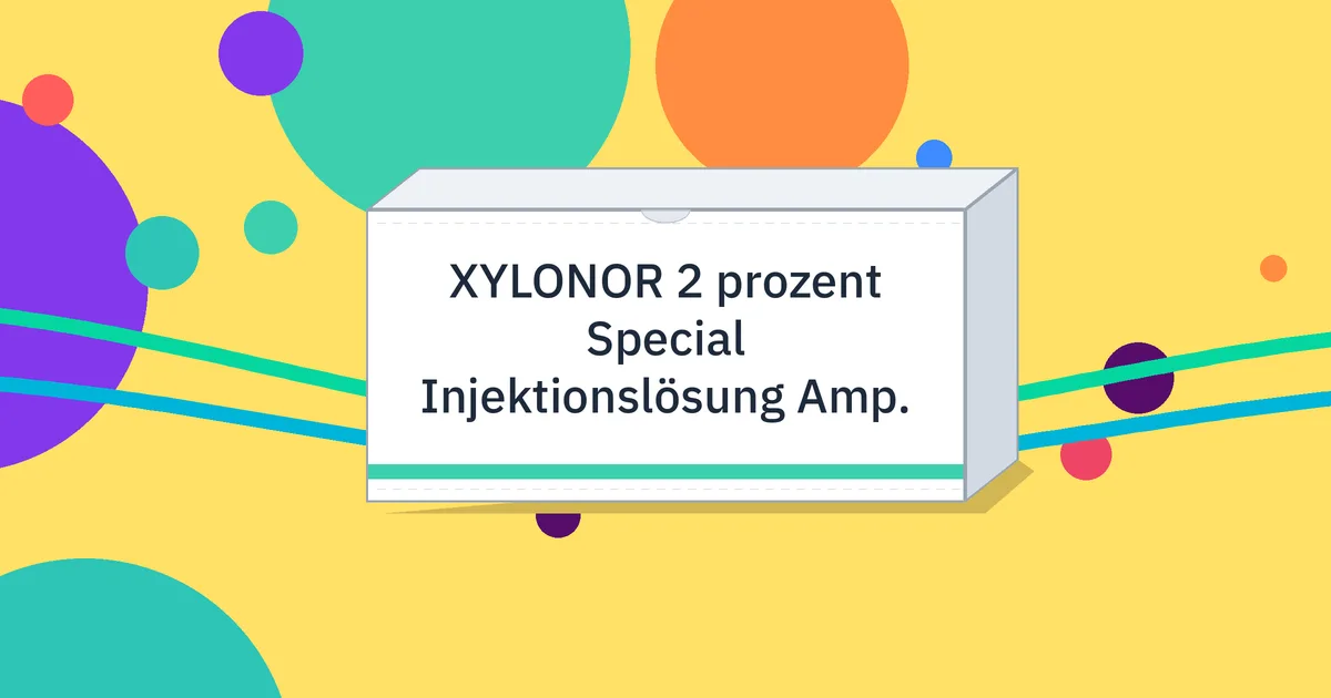 Symbolbild: Packung mit der Aufschrift XYLONOR 2 prozent Special Injektionslösung Amp. (PZN 14273138) – Verfügbarkeit und Bezug in Apotheken in Frankfurt am Main