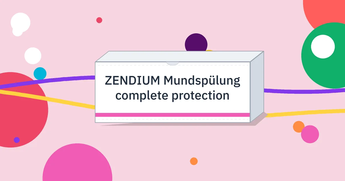 Symbolbild: Packung mit der Aufschrift ZENDIUM Mundspülung complete protection (PZN 11538317) – Verfügbarkeit und Bezug in Apotheken in Frankfurt am Main