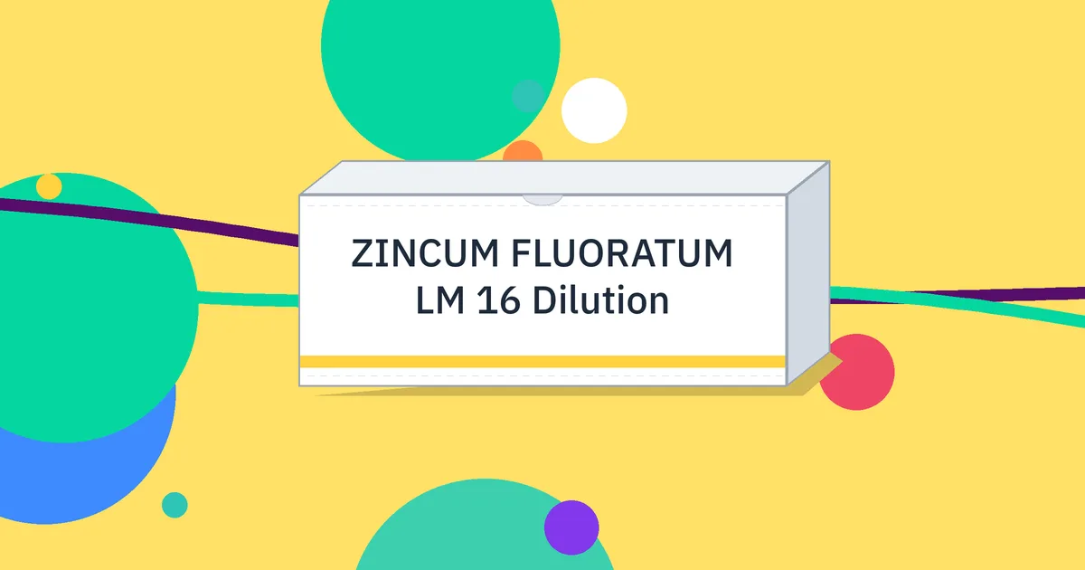 Symbolbild: Packung mit der Aufschrift ZINCUM FLUORATUM LM 16 Dilution (PZN 13293280) – Verfügbarkeit und Bezug in Apotheken in Frankfurt am Main