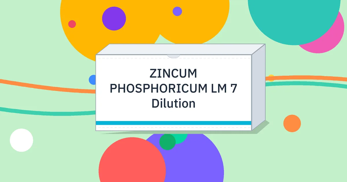 Symbolbild: Packung mit der Aufschrift ZINCUM PHOSPHORICUM LM 7 Dilution (PZN 13297303) – Verfügbarkeit und Bezug in Apotheken in Frankfurt am Main