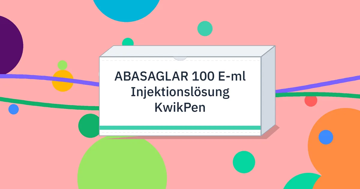 Symbolbild: Packung mit der Aufschrift ABASAGLAR 100 E-ml Injektionslösung KwikPen (PZN 09290146) – Verfügbarkeit und Bezug in Apotheken in Frankfurt am Main