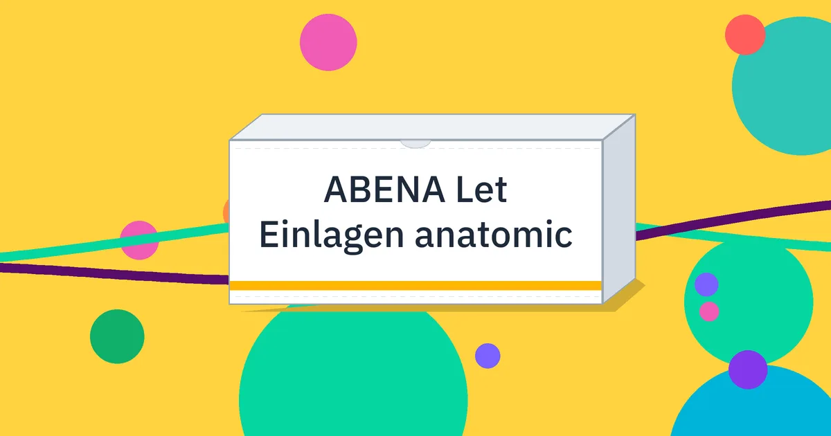 Symbolbild: Packung mit der Aufschrift ABENA Let Einlagen anatomic (PZN 17511331) – Verfügbarkeit und Bezug in Apotheken in Frankfurt am Main