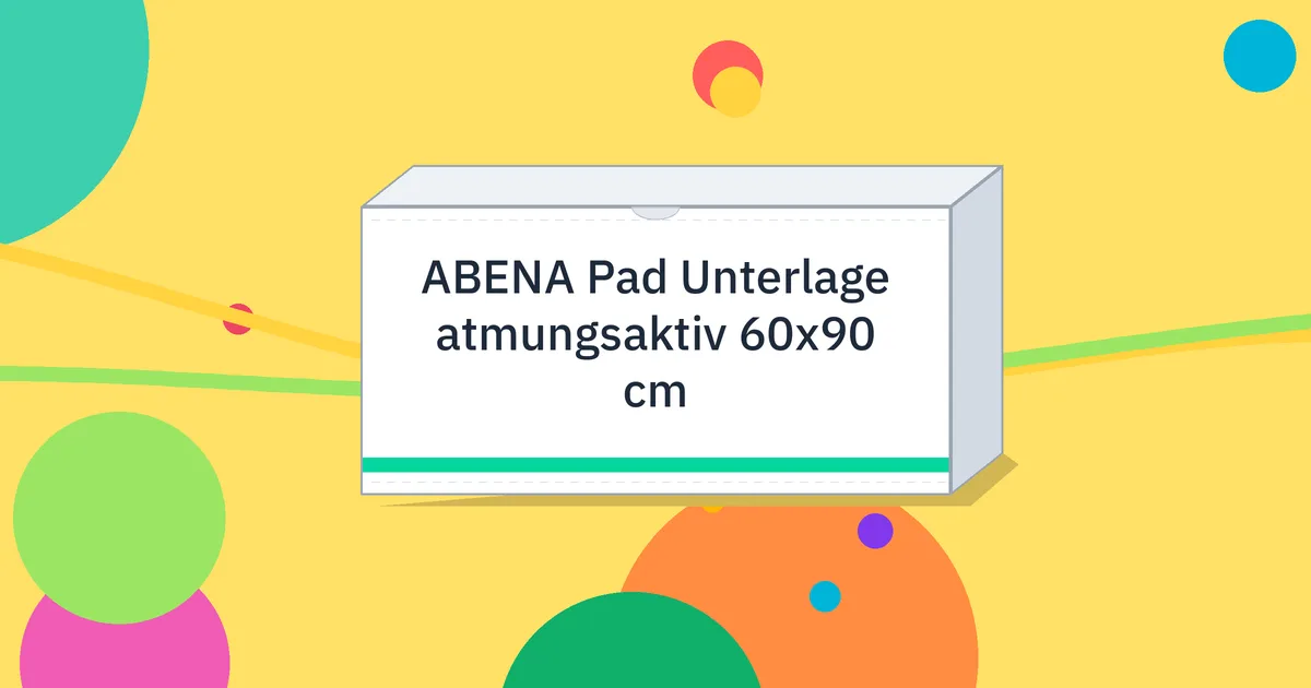 Symbolbild: Packung mit der Aufschrift ABENA Pad Unterlage atmungsaktiv 60x90 cm (PZN 16632386) – Verfügbarkeit und Bezug in Apotheken in Frankfurt am Main