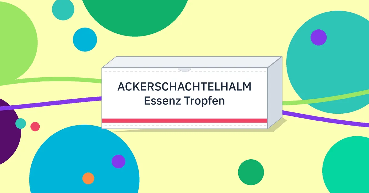Symbolbild: Packung mit der Aufschrift ACKERSCHACHTELHALM Essenz Tropfen (PZN 19159186) – Verfügbarkeit und Bezug in Apotheken in Frankfurt am Main