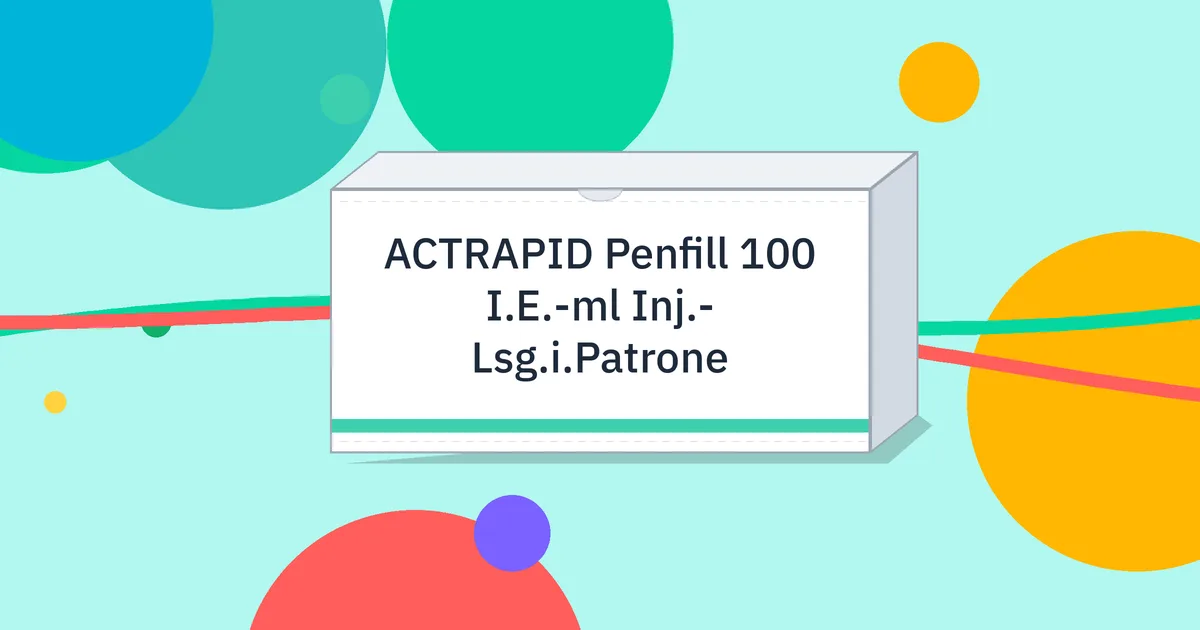 Symbolbild: Packung mit der Aufschrift ACTRAPID Penfill 100 I.E.-ml Inj.-Lsg.i.Patrone (PZN 04245916) – Verfügbarkeit und Bezug in Apotheken in Frankfurt am Main