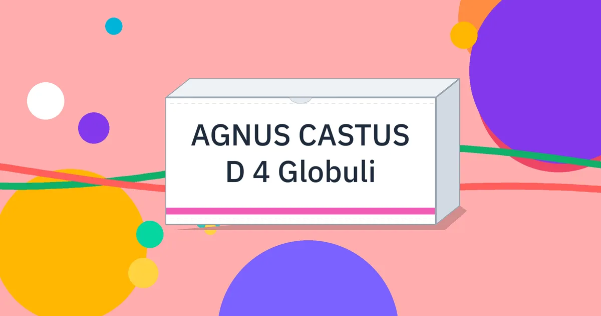 Symbolbild: Packung mit der Aufschrift AGNUS CASTUS D 4 Globuli (PZN 20784305) – Verfügbarkeit und Bezug in Apotheken in Frankfurt am Main