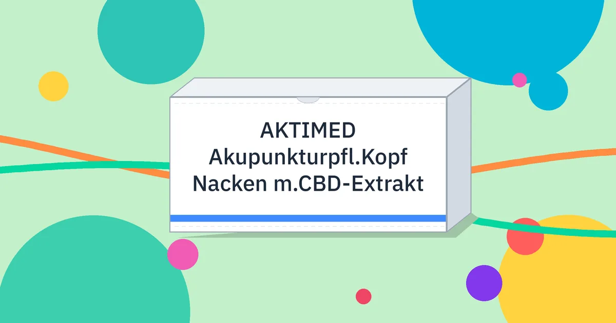 Symbolbild: Packung mit der Aufschrift AKTIMED Akupunkturpfl.Kopf Nacken m.CBD-Extrakt (PZN 19903070) – Verfügbarkeit und Bezug in Apotheken in Frankfurt am Main