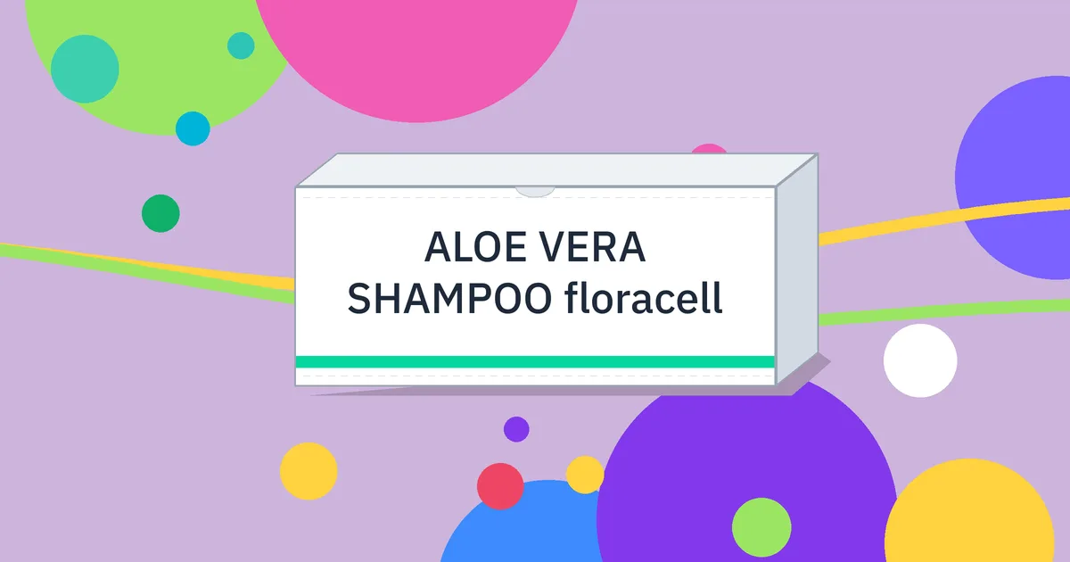 Symbolbild: Packung mit der Aufschrift ALOE VERA SHAMPOO floracell (PZN 00072040) – Verfügbarkeit und Bezug in Apotheken in Frankfurt am Main