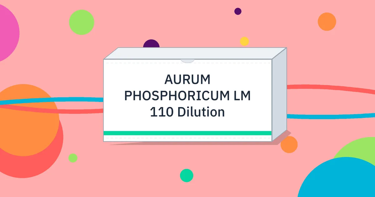 Symbolbild: Packung mit der Aufschrift AURUM PHOSPHORICUM LM 110 Dilution (PZN 13755208) – Verfügbarkeit und Bezug in Apotheken in Frankfurt am Main