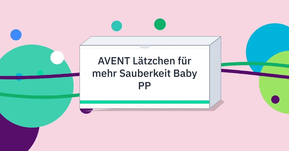 Symbolbild: Packung mit der Aufschrift AVENT Lätzchen für mehr Sauberkeit Baby PP (PZN 01626109) – Verfügbarkeit und Bezug in Apotheken in Frankfurt am Main
