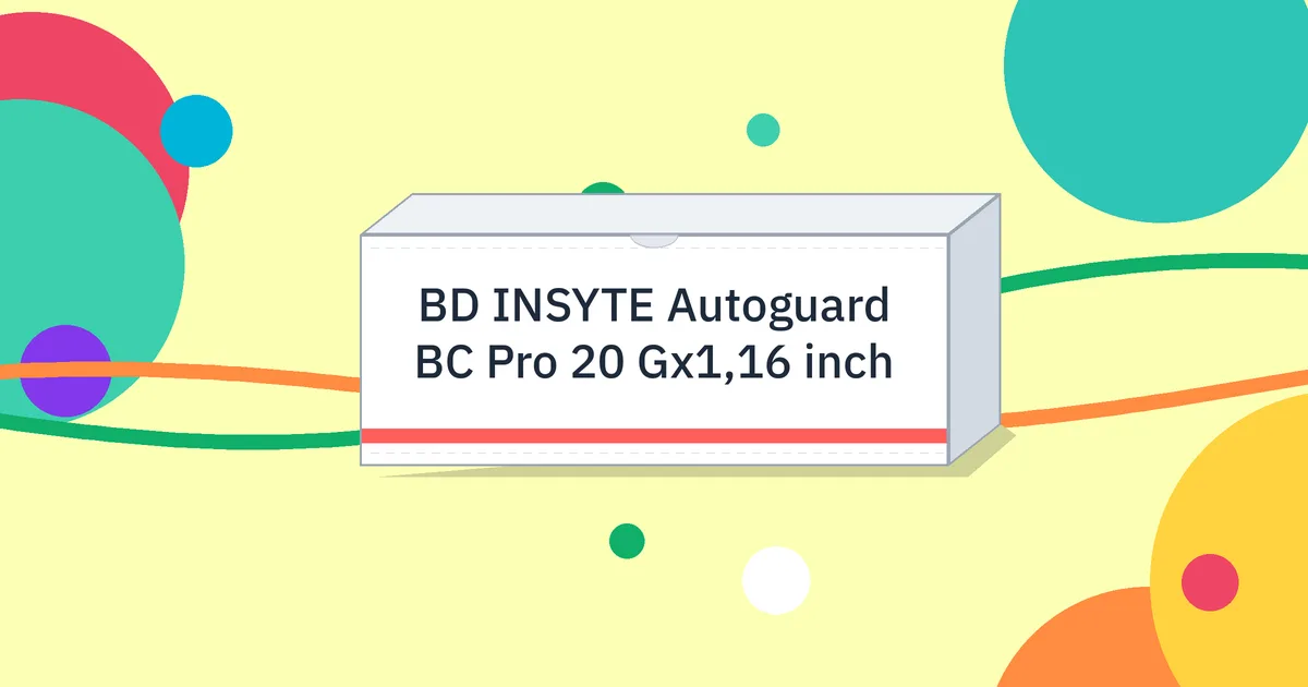 Symbolbild: Packung mit der Aufschrift BD INSYTE Autoguard BC Pro 20 Gx1,16 inch (PZN 17517730) – Verfügbarkeit und Bezug in Apotheken in Frankfurt am Main